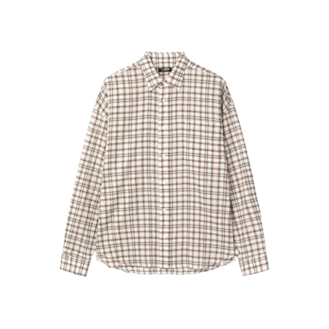 디엔에스알 오버사이즈 빈티지 체크 셔츠 핑크 | DNSR | KREAM