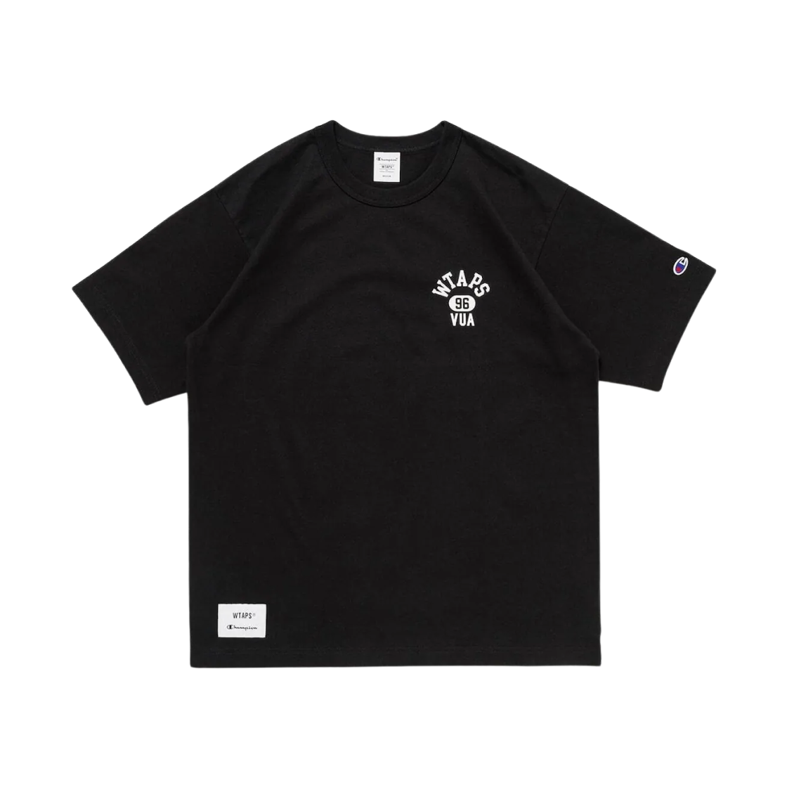 챔피온 x 더블탭스 아카데미 숏슬리브 티셔츠 코튼 블랙 | Champion | KREAM
