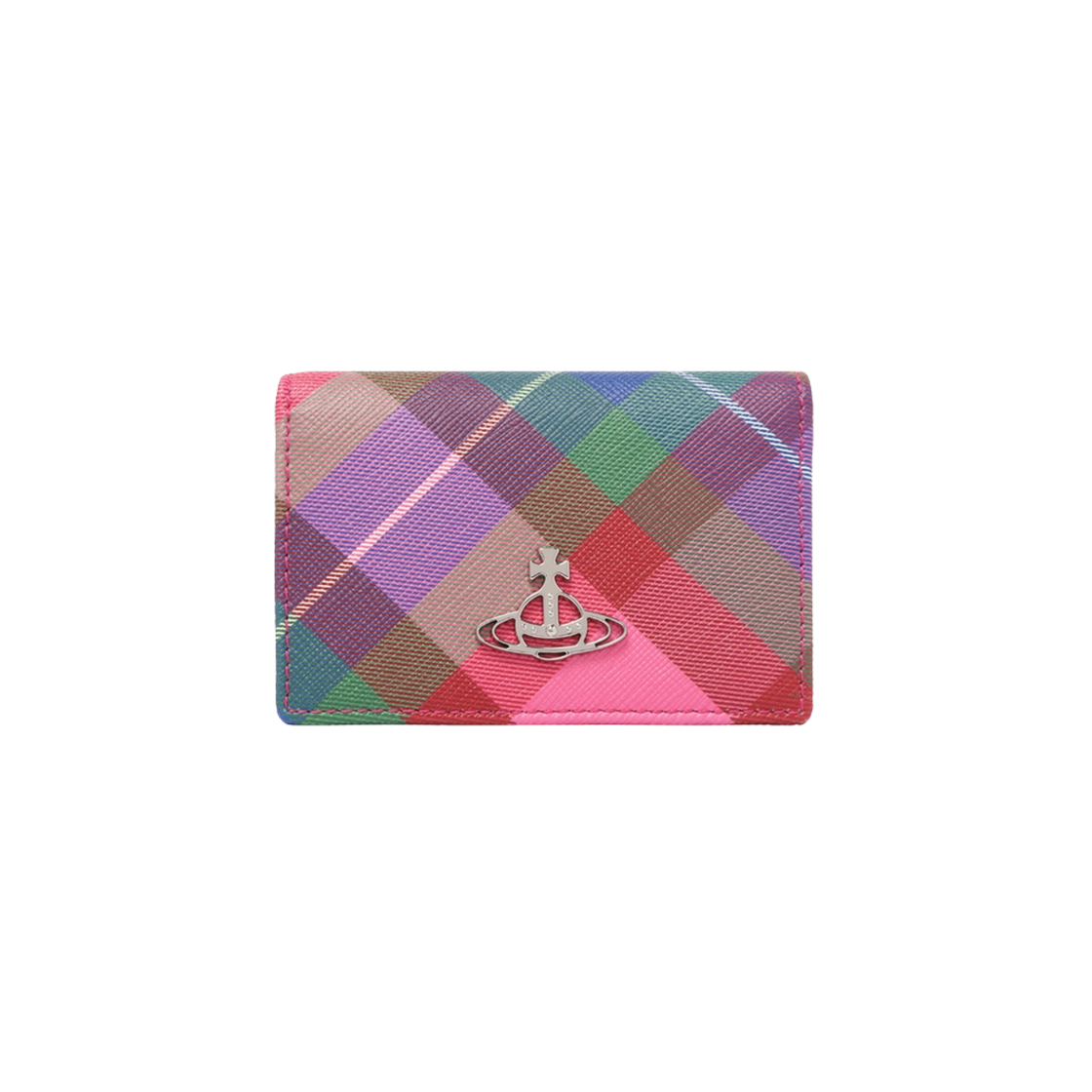 비비안 웨스트우드 오브 타탄 체크 반지갑 블루 체크 | Vivienne Westwood | KREAM
