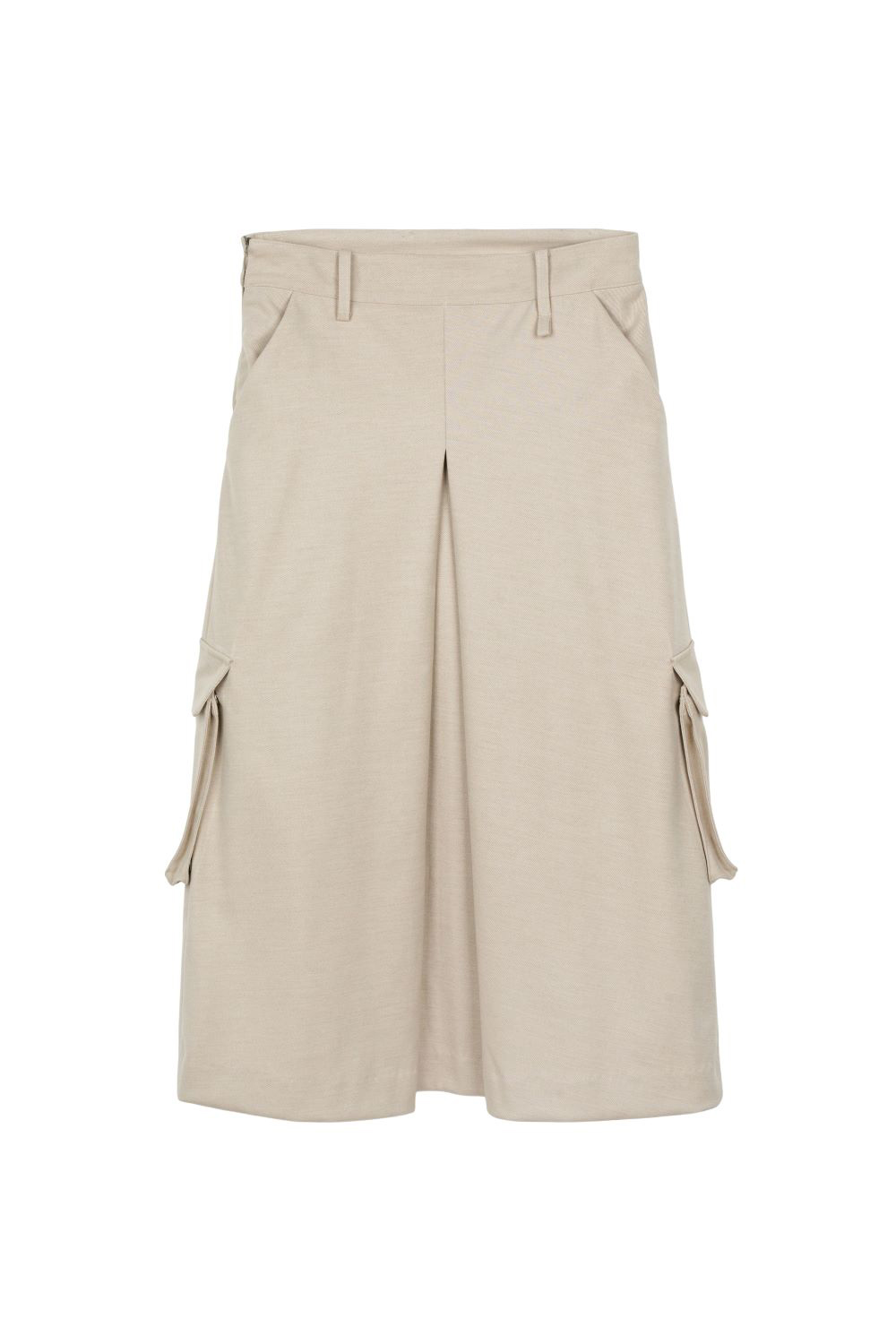 이예 씨엘 리네 포켓 플리츠 스커트 베이지 | YIYAE | KREAM