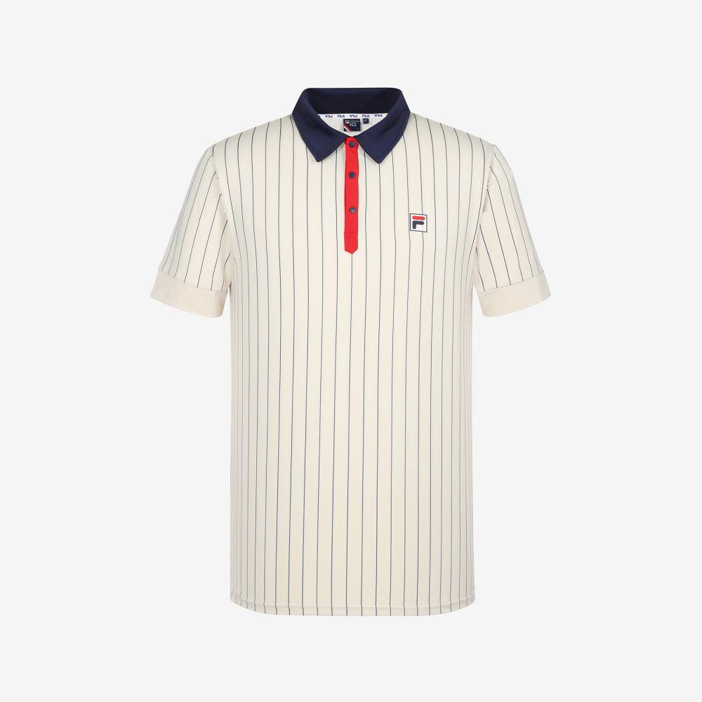 휠라 프로 플레이어 BB폴로 카라티 크림 | FILA | KREAM