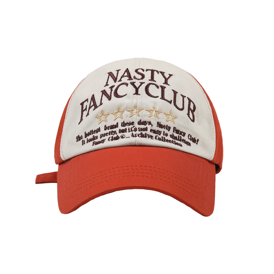 팬시클럽 헬로 월드 볼 캡 다크 오렌지 | FANCY CLUB | KREAM