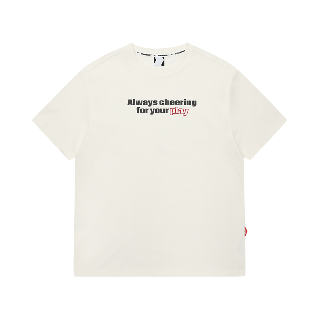 윌비플레이 슬로건 반팔 화이트 | WILLBE PLAY | KREAM