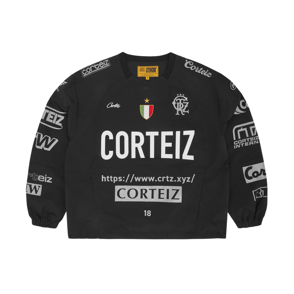 코르테이즈 스폰서 트레이닝 풀오버 블랙 | Corteiz | KREAM