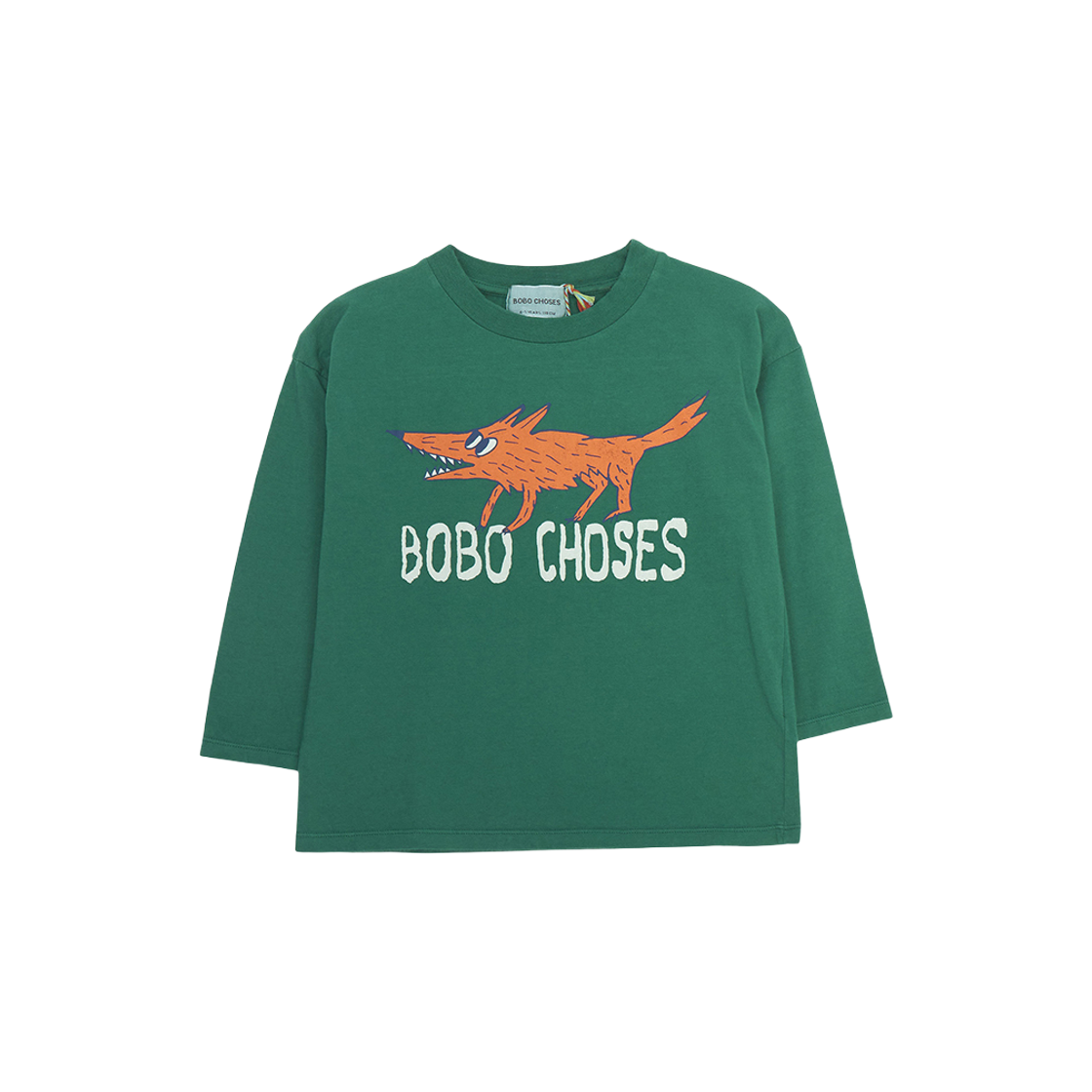 (키즈) 보보쇼즈 롱슬리브 티셔츠 그린 | Bobo Choses | KREAM