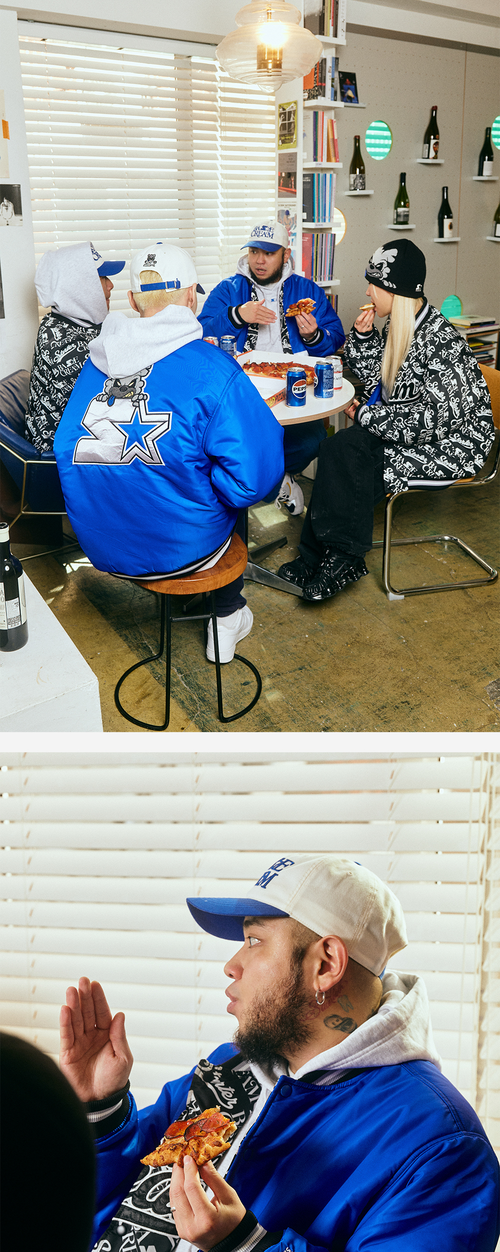 스타터 x 베이스크림 쿠카 투톤 볼캡 블루 | BASECREAM | KREAM