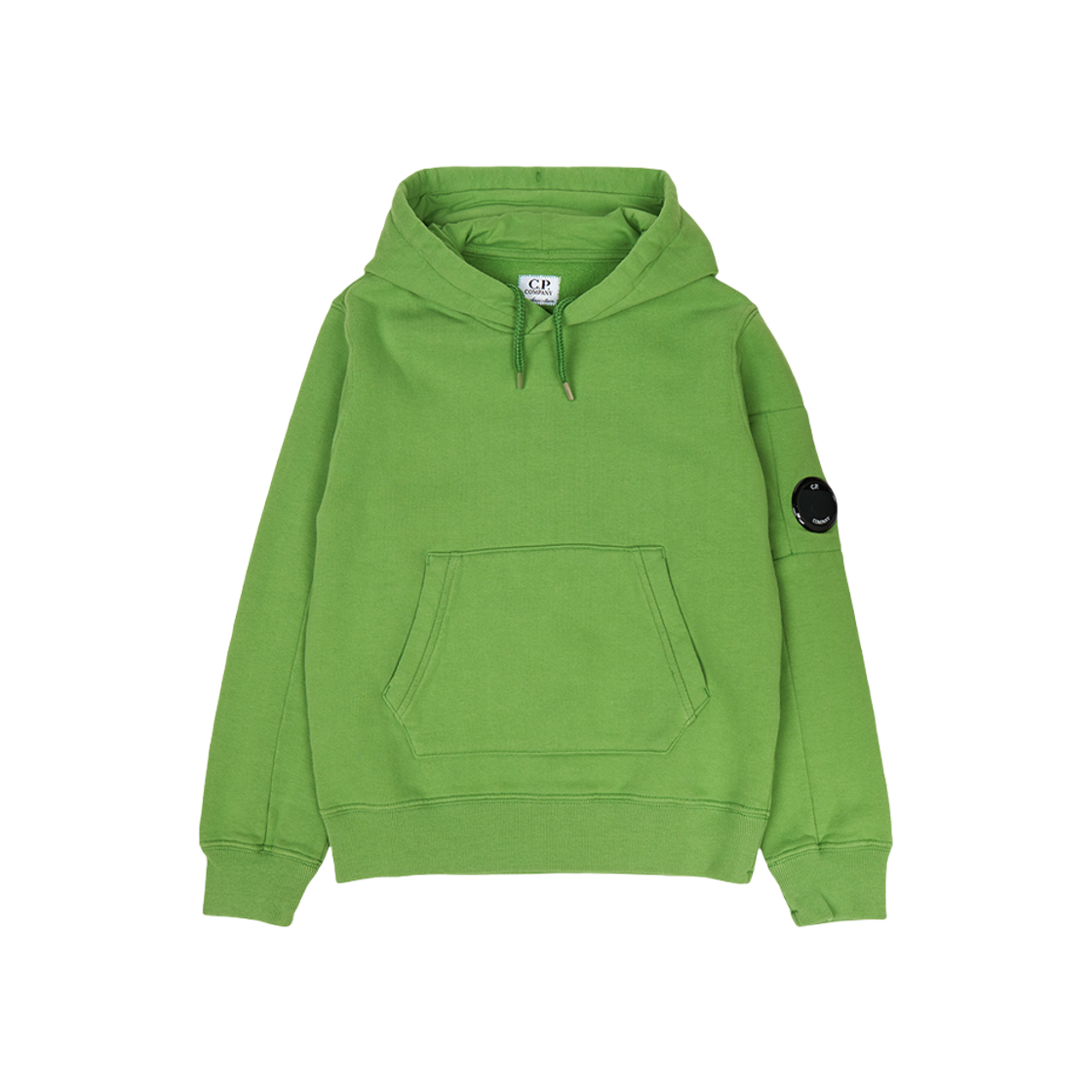(키즈) C.P. 컴퍼니 플리스 후드 스웨트셔츠 그린 - 23FW | C.P. Company | KREAM