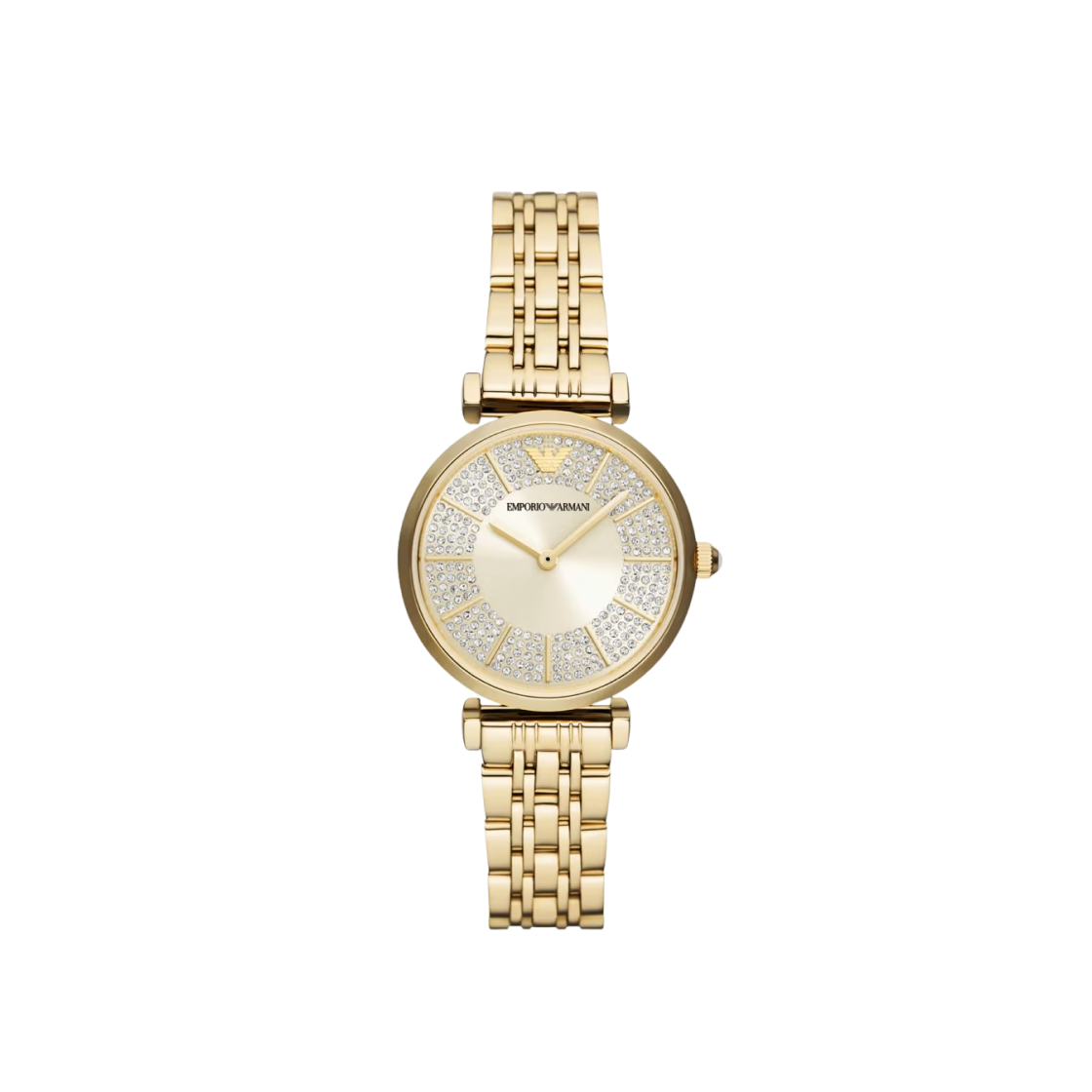 (W) 엠포리오 아르마니 쿼츠 투핸드 32mm 스테인리스 스틸 크림 골드 | Emporio Armani | KREAM