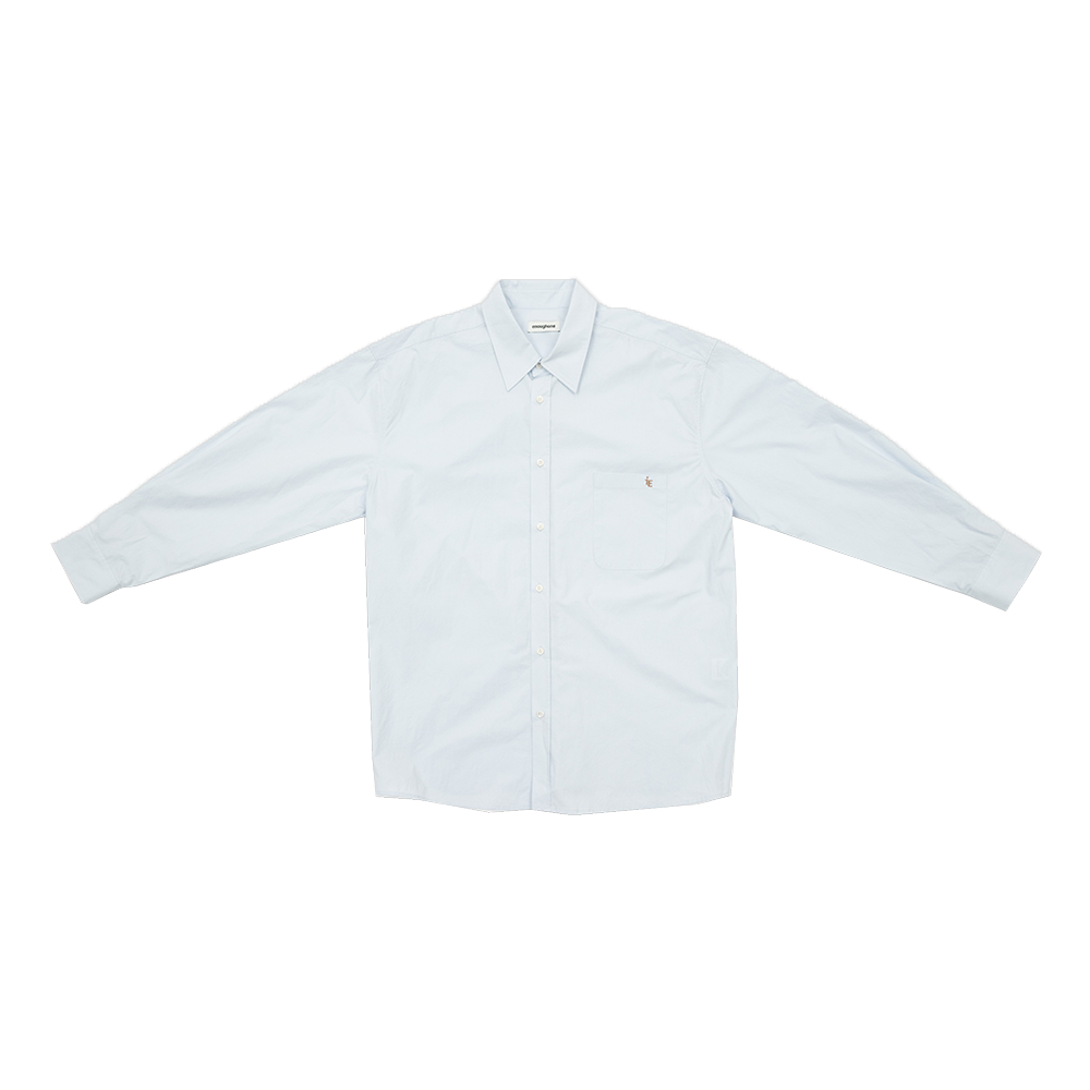 이너프원 오버사이즈 박스 셔츠 블루 | EnoughOne | KREAM