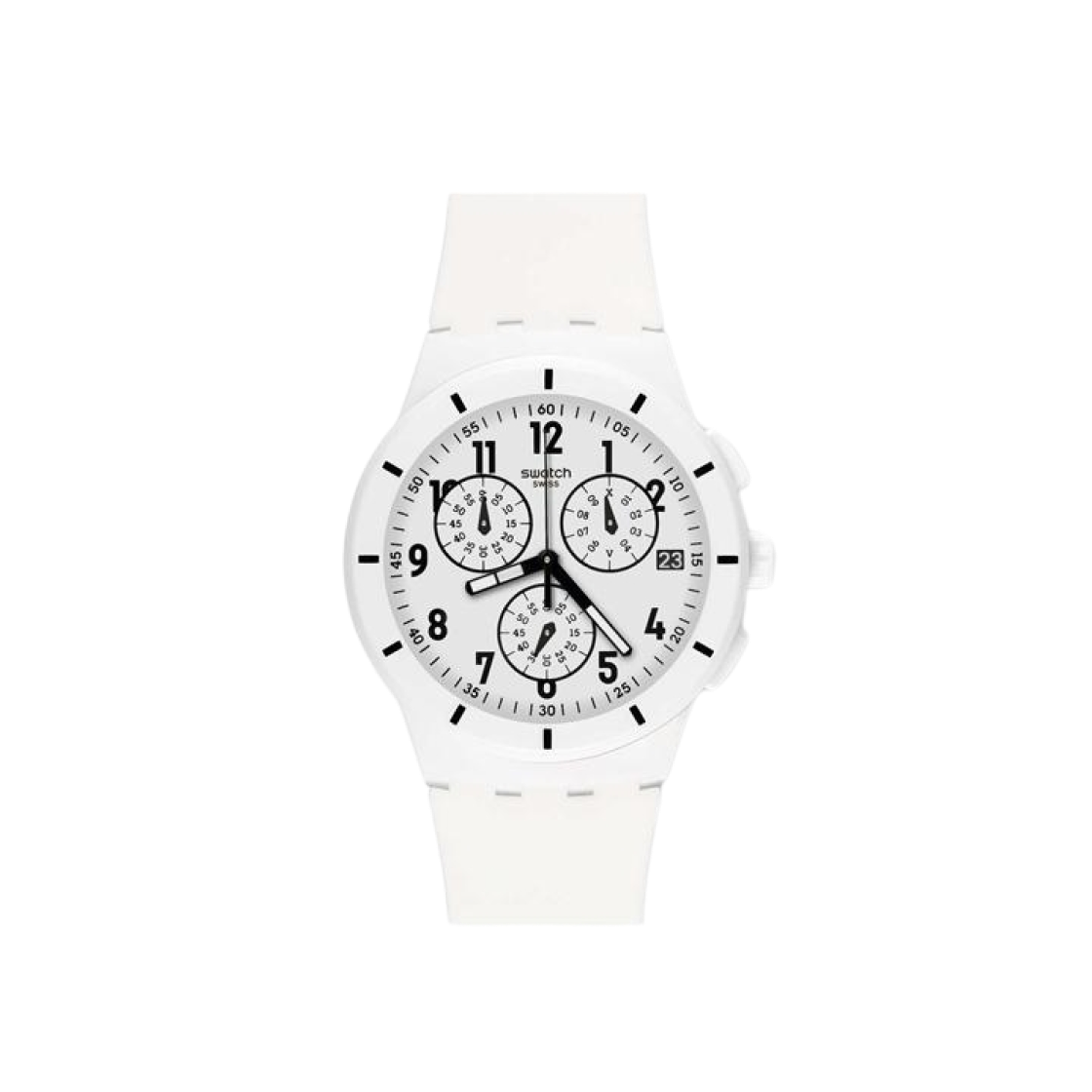 스와치 트와이스 어게인 쿼츠 화이트 | Swatch | KREAM