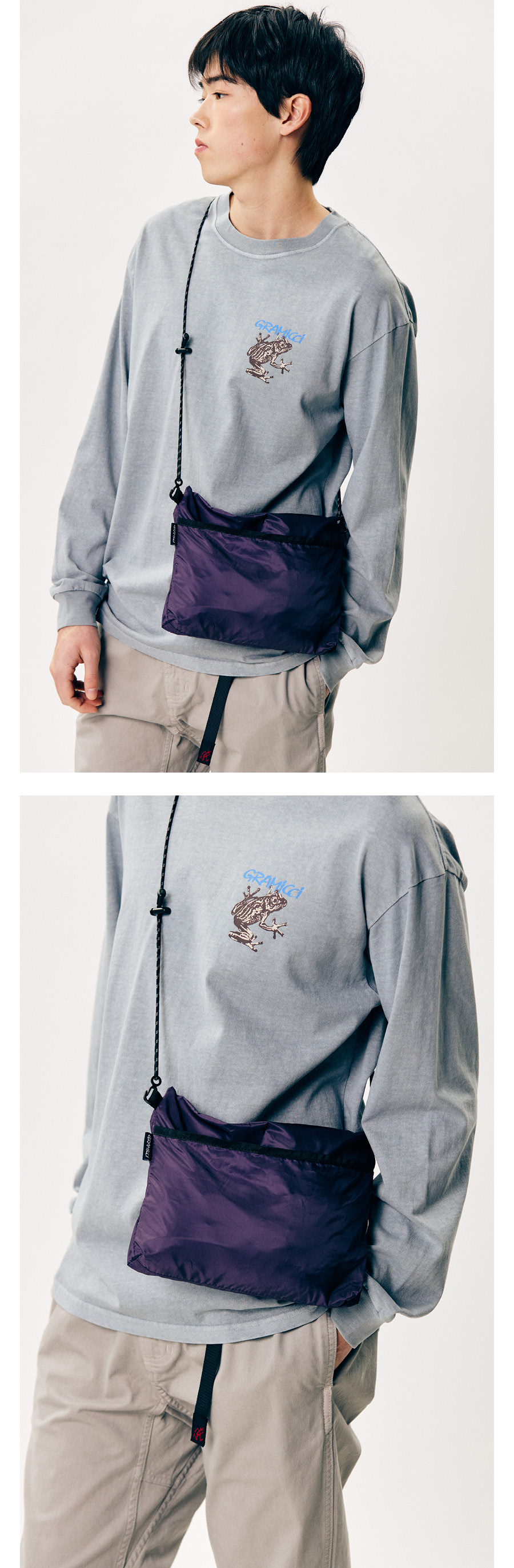 그라미치 마이크로 립스탑 파우치 퍼플 | Gramicci | KREAM