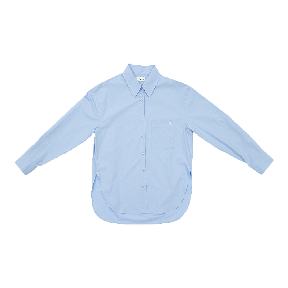 이너프원 루즈핏 셔츠 스카이블루 | EnoughOne | KREAM