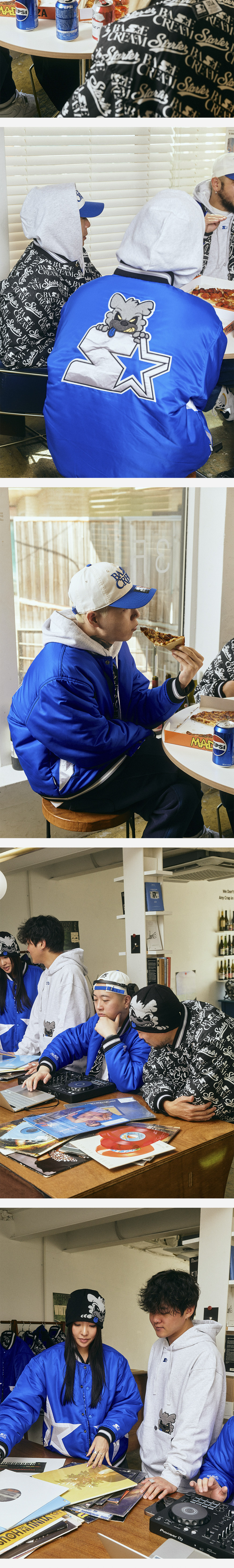 스타터 x 베이스크림 쿠카 리버시블 사틴 바시티 자켓 | BASECREAM | KREAM