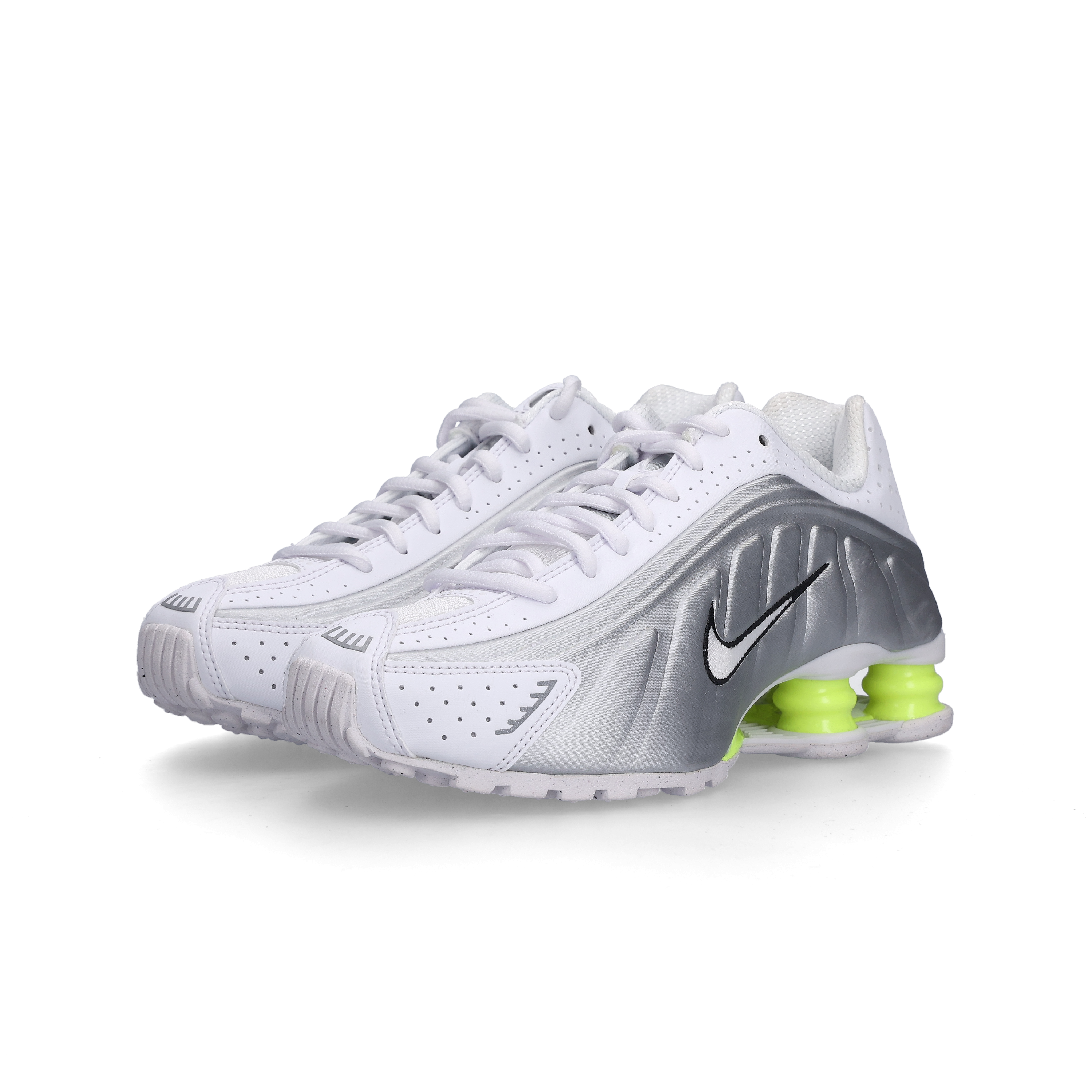 (W) 나이키 샥스 R4 화이트 메탈릭 실버 | KREAM