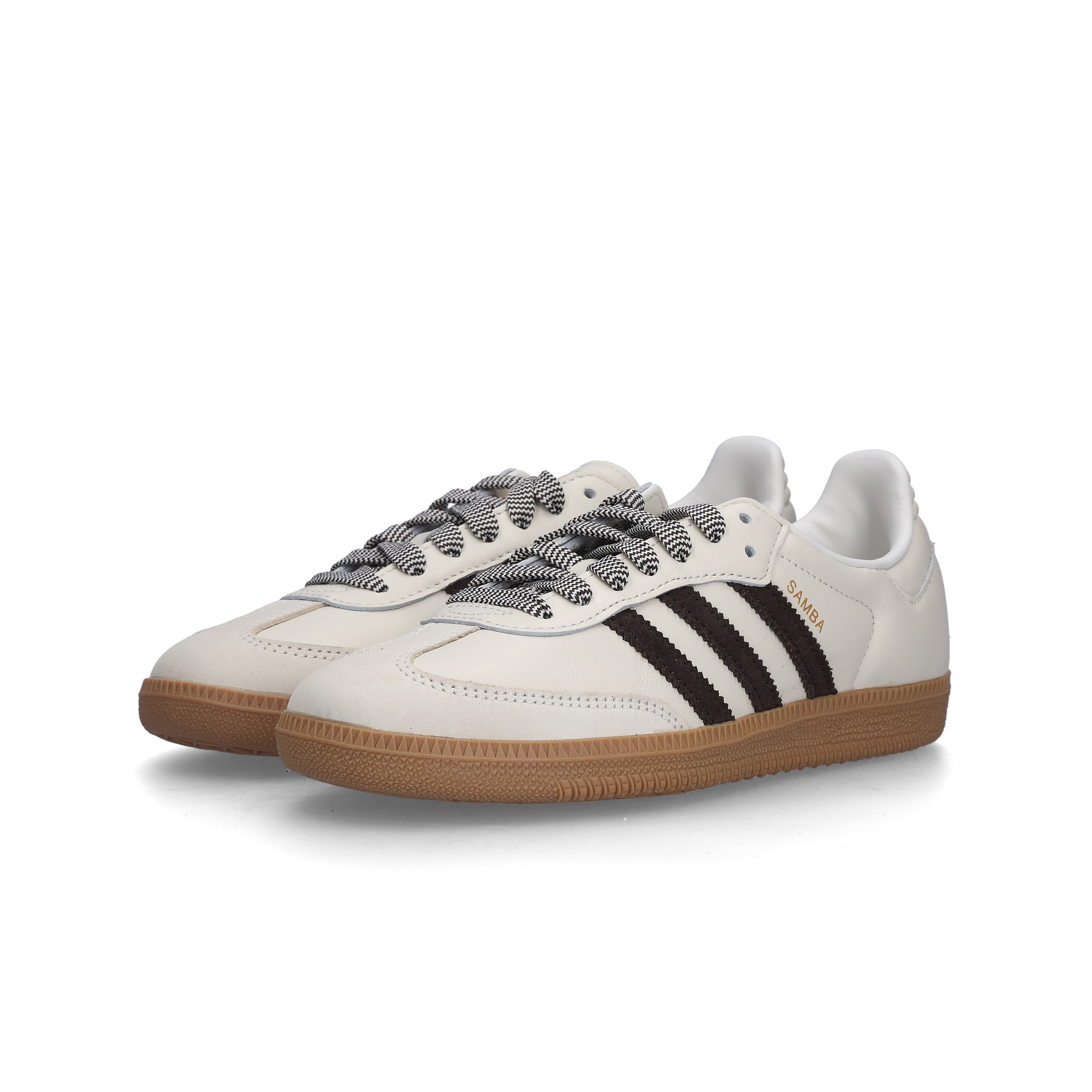 (W) 아디다스 삼바 OG 오프 화이트 다크 브라운 | KREAM