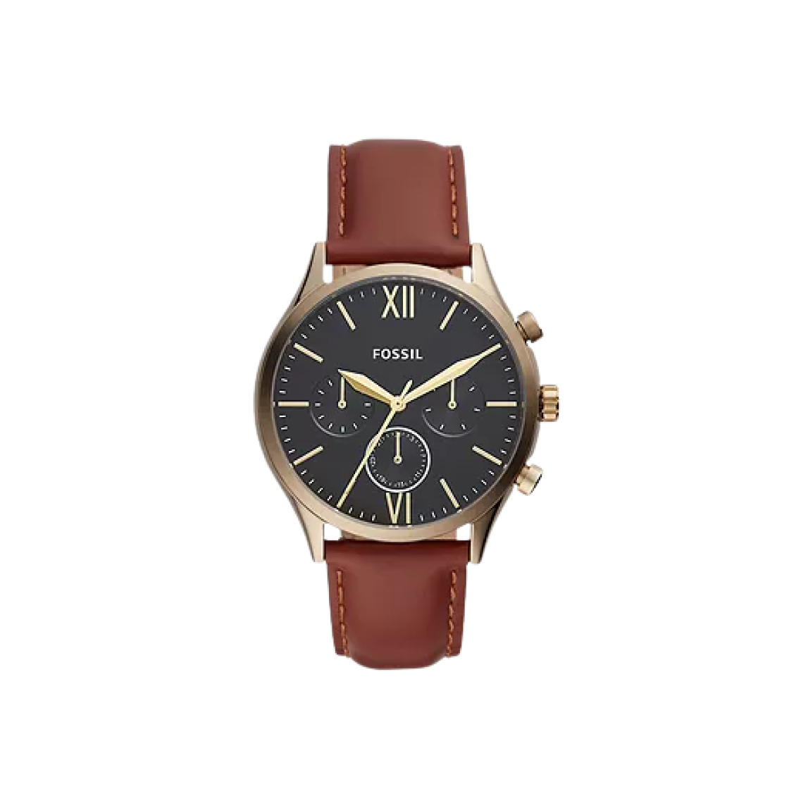파슬 펜모어 쿼츠 멀티펑션 44mm 레더 블랙 브라운 | Fossil | KREAM