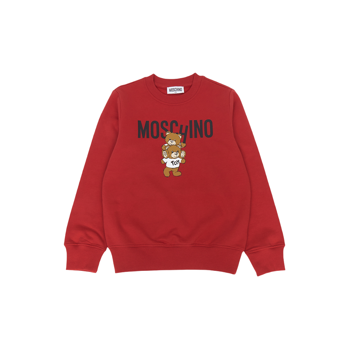 (키즈) 모스키노 플리스 스웨트셔츠 레드 | Moschino | KREAM