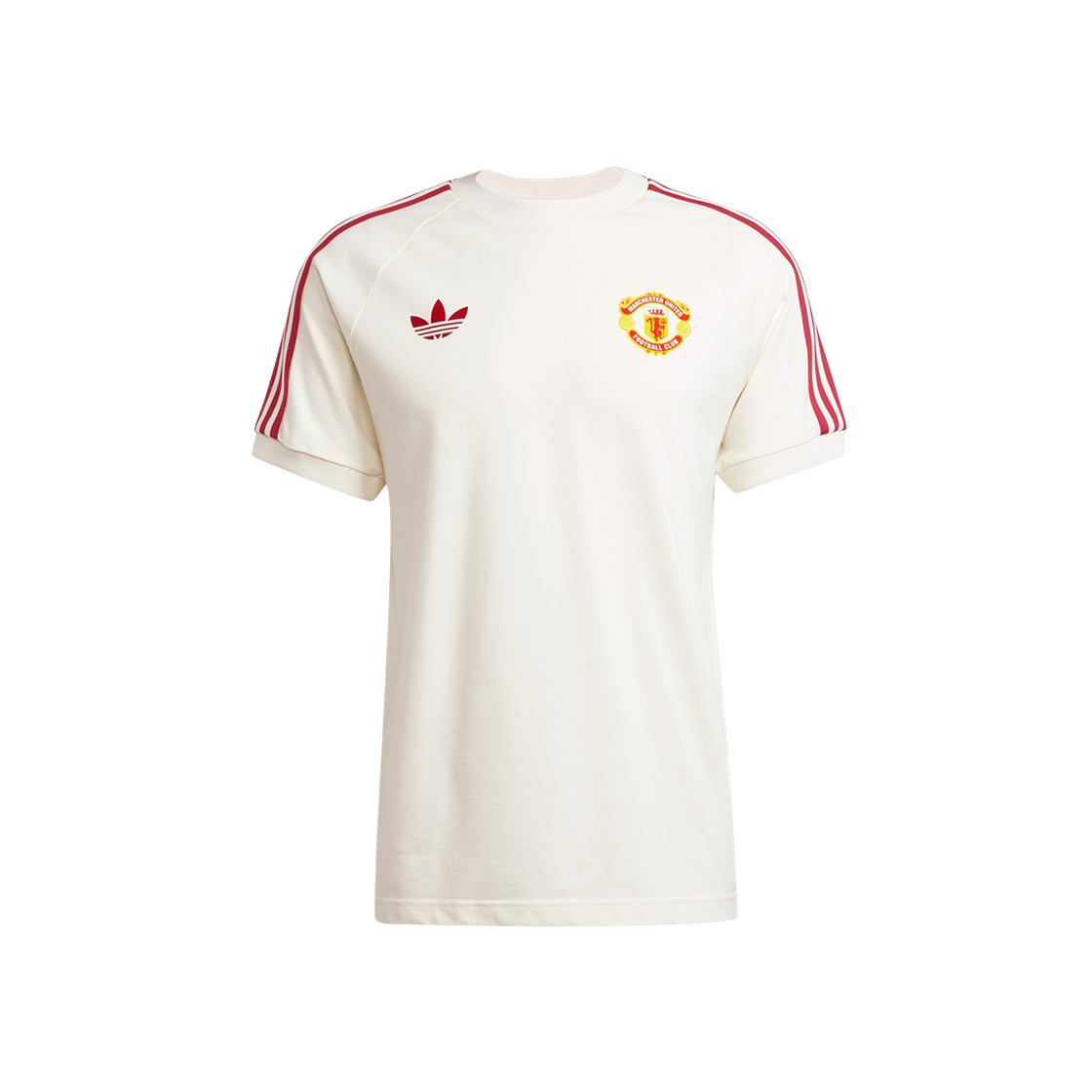 아디다스 맨체스터 유나이티드 아디컬러 클래식 삼선 티셔츠 오프 화이트 - US 사이즈 | Adidas | KREAM