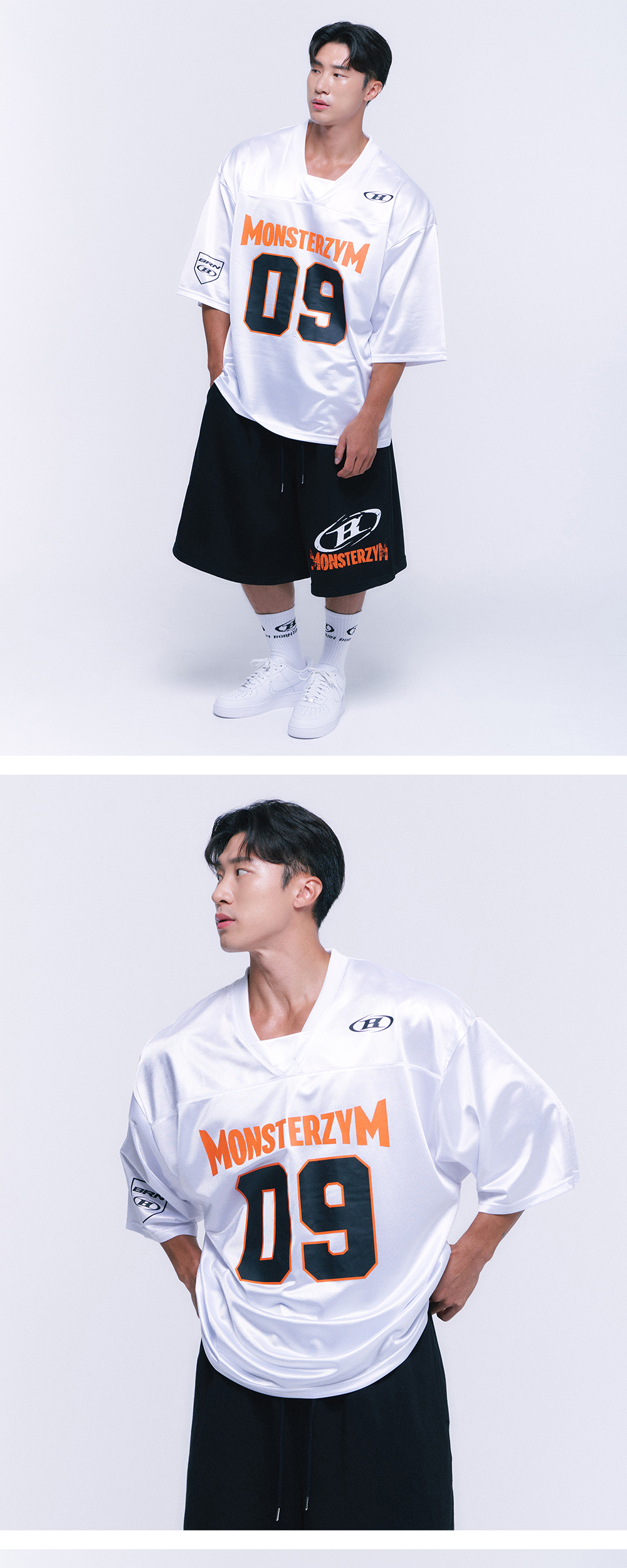 본투윈 X 몬스터짐 럭비 저지 화이트 | BORN TO WIN | KREAM