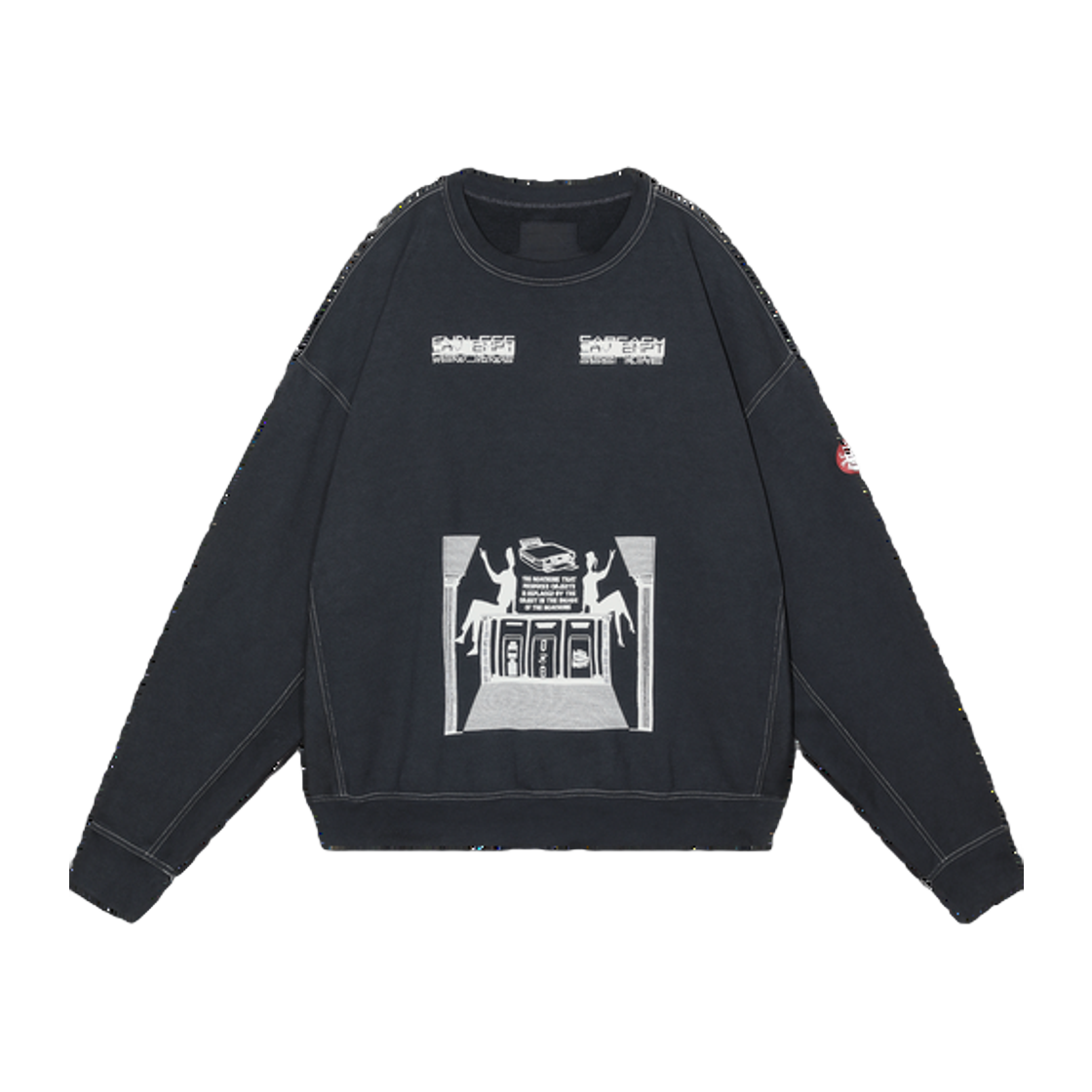 카브엠트 오버다이 MD 머신 크루넥 블랙 - 25SS | Cav Empt | KREAM