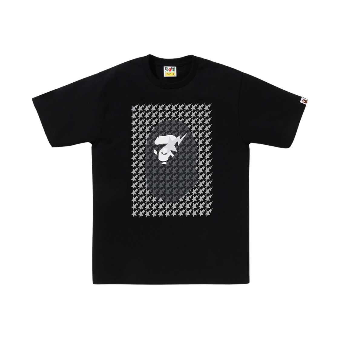 베이프 스타 하운드투스 에이프 헤드 티셔츠 블랙 | BAPE | KREAM