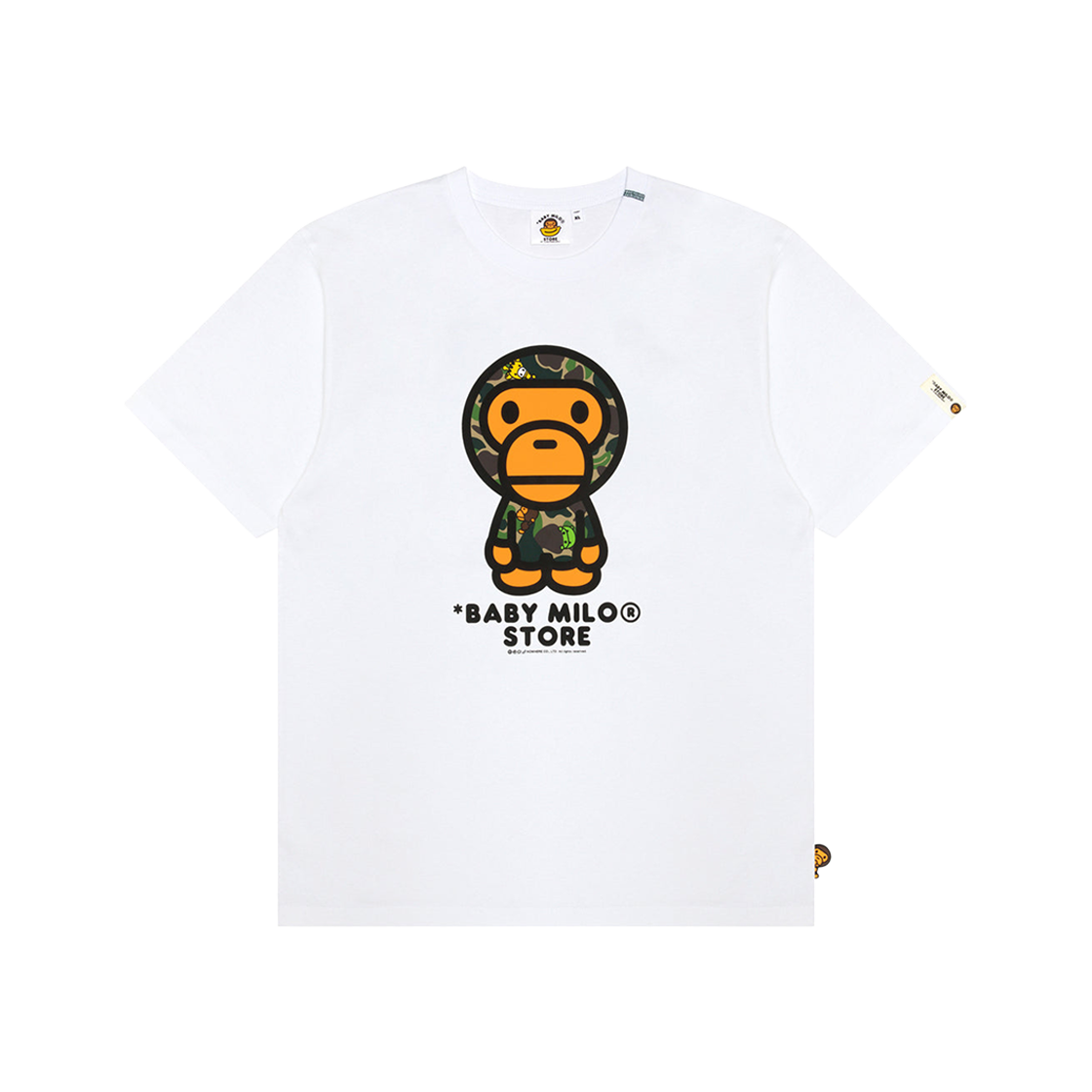 (W) 베이프 마일로 레귤러 핏 티셔츠 화이트 | BAPE | KREAM