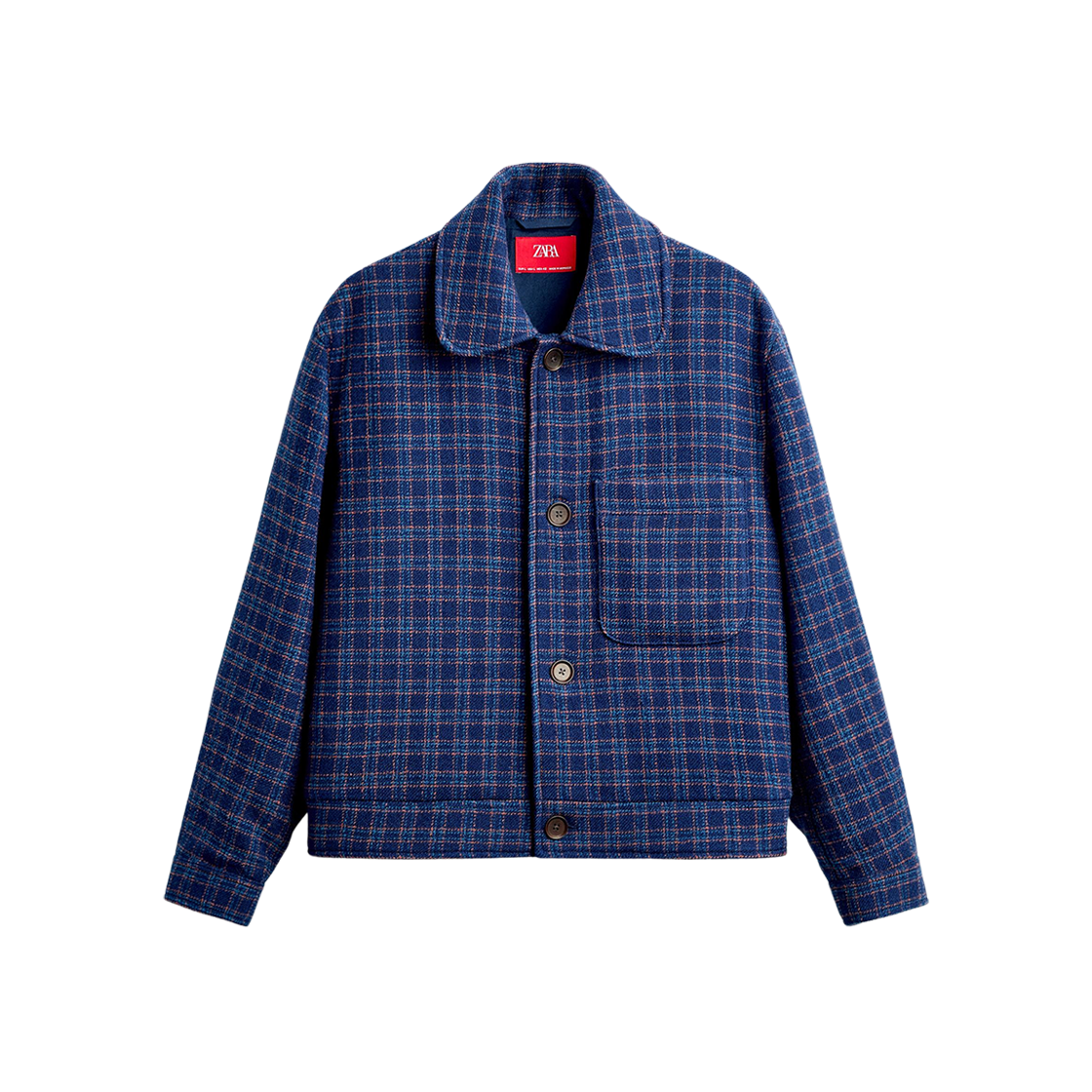 자라 x 해리 램버트 체크 자켓 블루 | Zara | KREAM