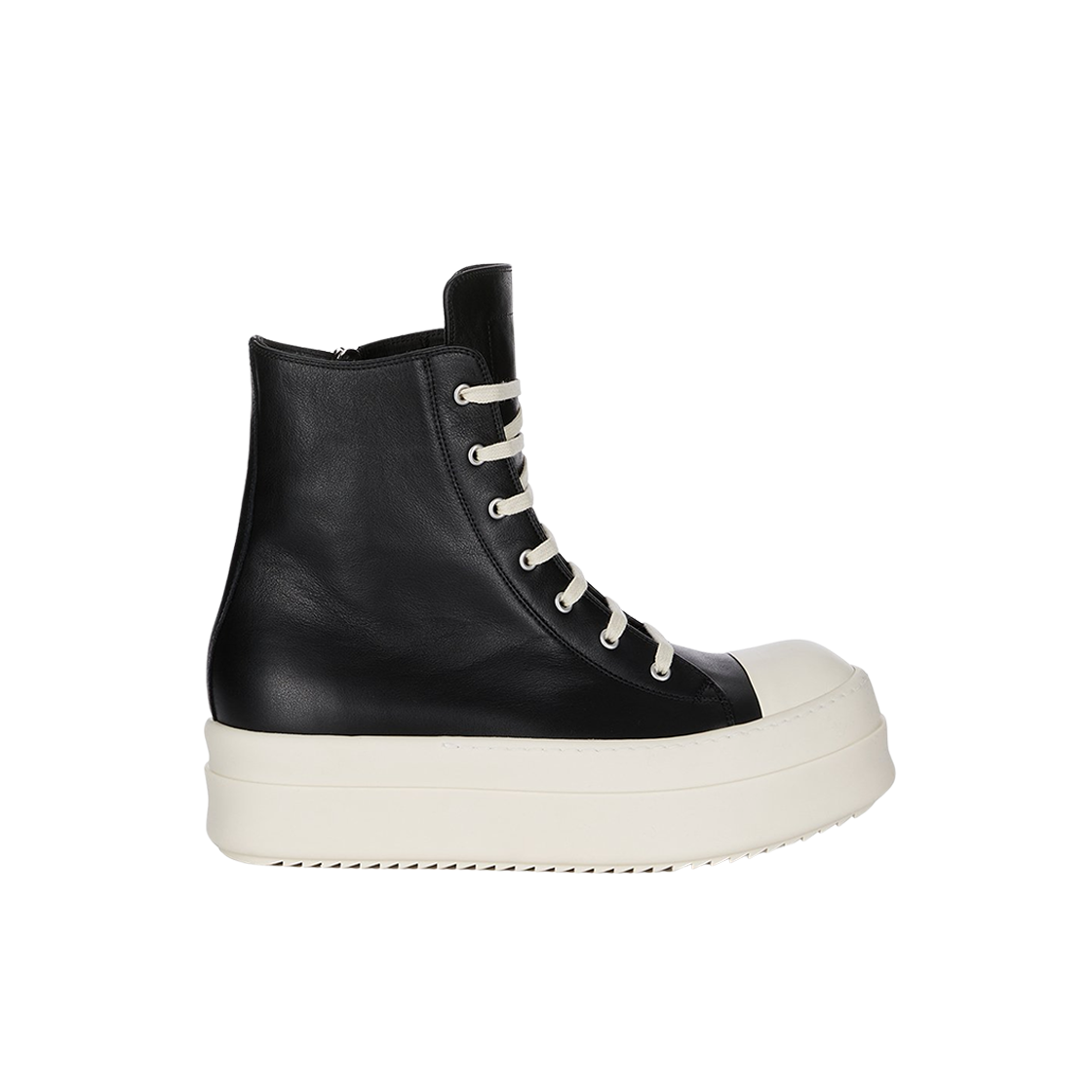 릭 오웬스 할리우드 범퍼 스니커즈 풀 그레인 카프 레더 블랙 밀크 | Rick Owens | KREAM