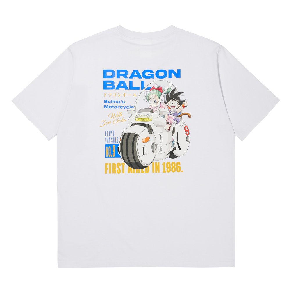 드래곤볼 그래픽 티셔츠 Vol.2 바이크 화이트 | Dragonball | KREAM