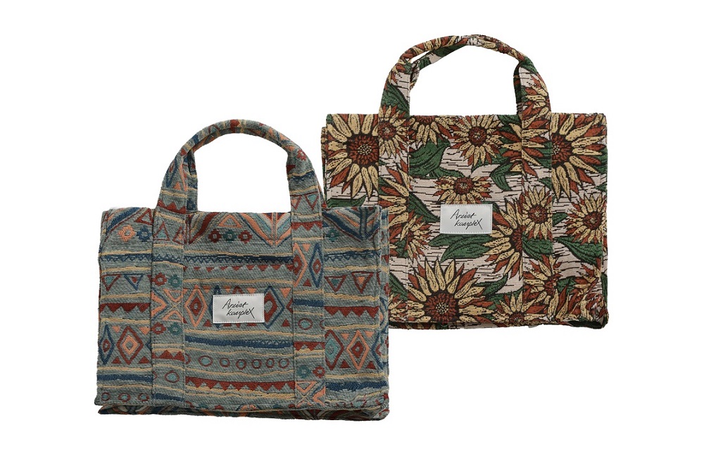 아티스트컴플렉스 아티스트 빈티지 자카드 토트백 민트 | ARTIST KOMPLEX | KREAM