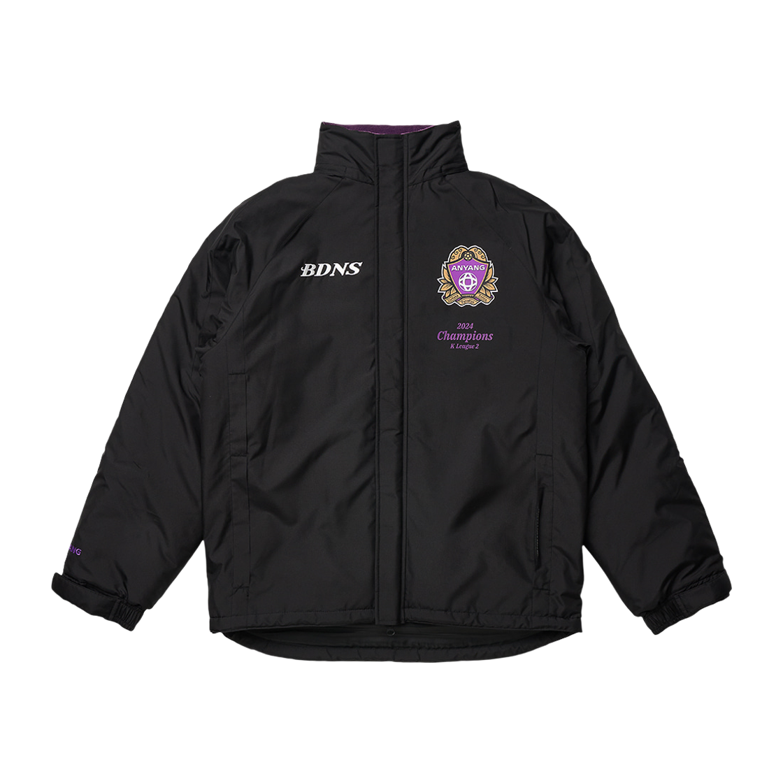 빠더너스 x FC 안양 패딩 미드필드 자켓 블랙 | BDNS | KREAM