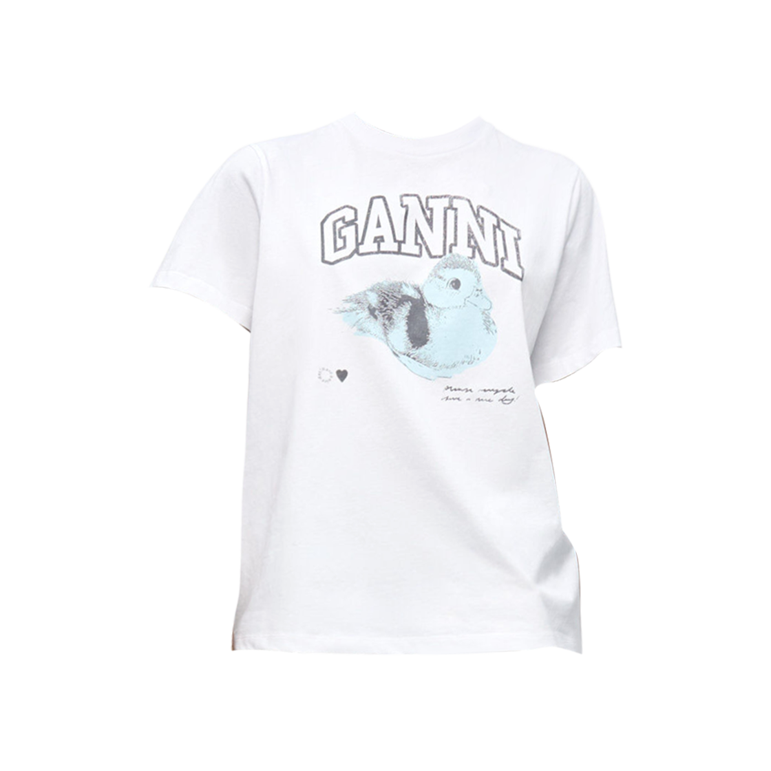 가니 베이직 저지 더키 릴렉스드 티셔츠 브라이트 화이트 | Ganni | KREAM