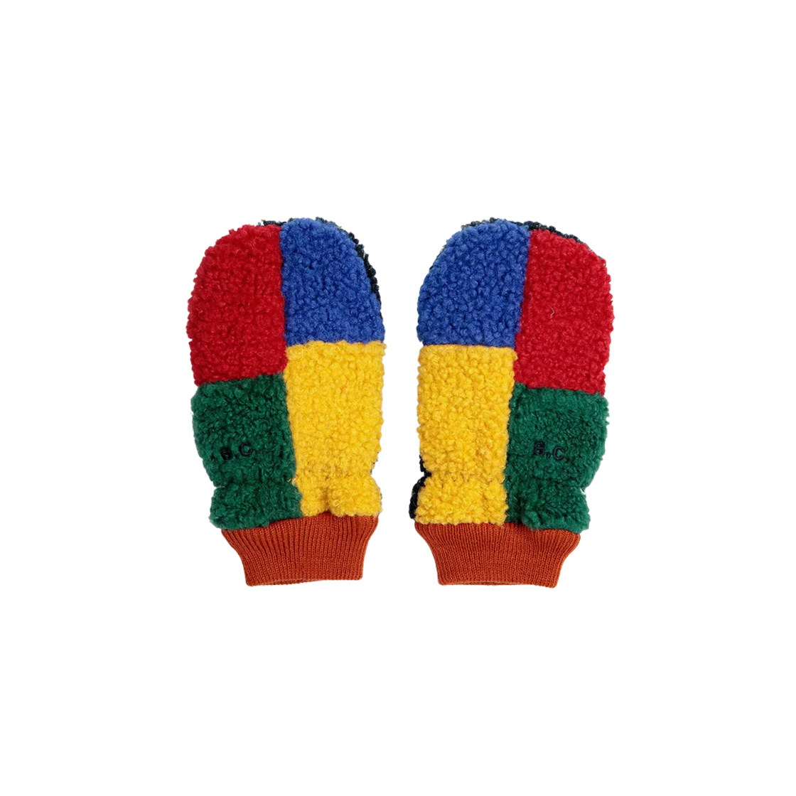 (키즈) 보보쇼즈 컬러 블록 쉽스킨 미튼 멀티컬러 | Bobo Choses | KREAM