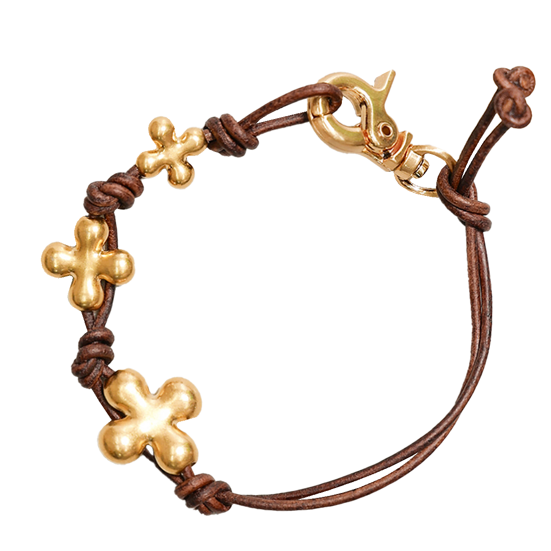 토우토우아카이브 포르투나 심볼 레더 팔찌 골드 브라운 | TOWTOW.ARCHIVE | KREAM