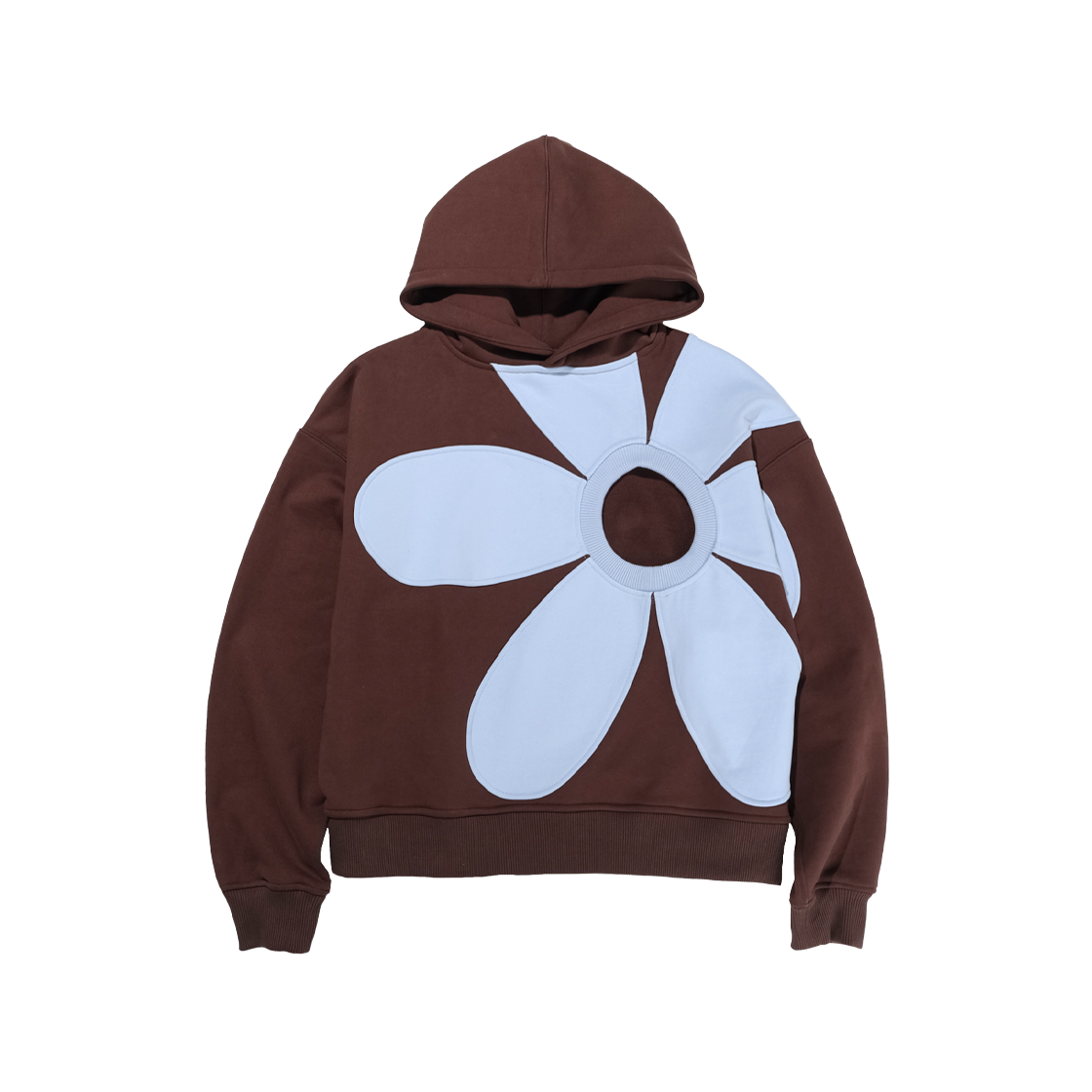 스튜디오위어드 플라워 후디 브라운 & 스카이블루 | STUDIO WEIRD | KREAM