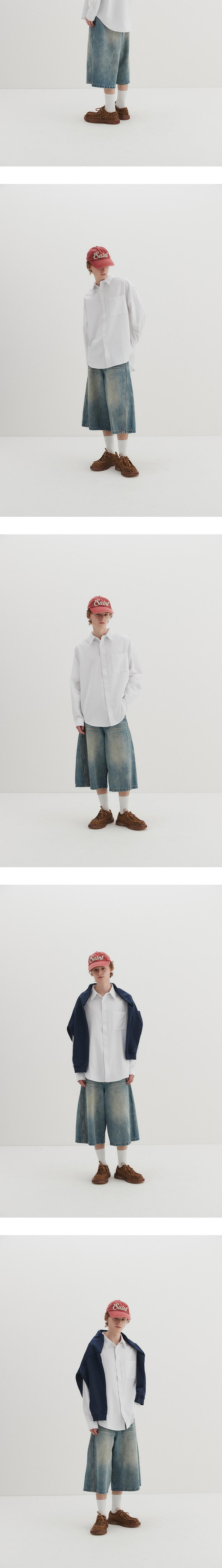 디앤에스알 에센셜 옥스포드 셔츠 화이트 | DNSR | KREAM