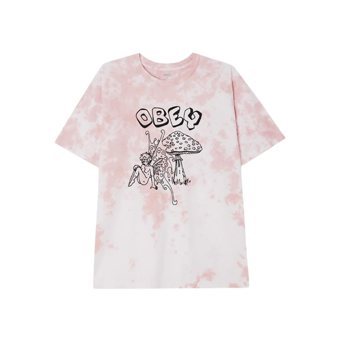 오베이 페어리 & 머쉬룸 티셔츠 핑크 클레이 | Obey | KREAM