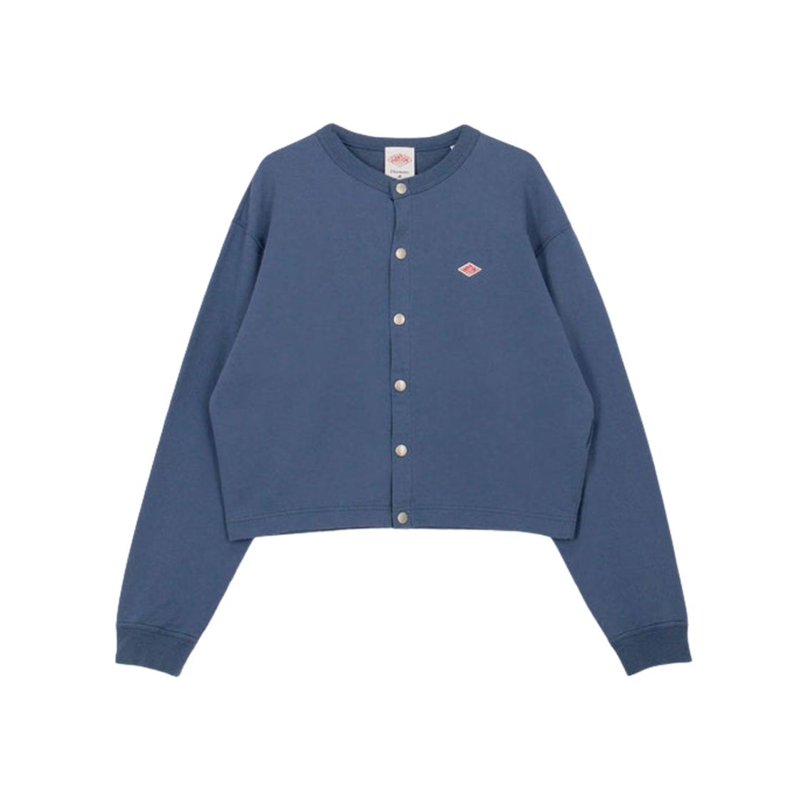 (W) 단톤 코튼 테리 크루넥 가디건 다크 블루 | Danton | KREAM