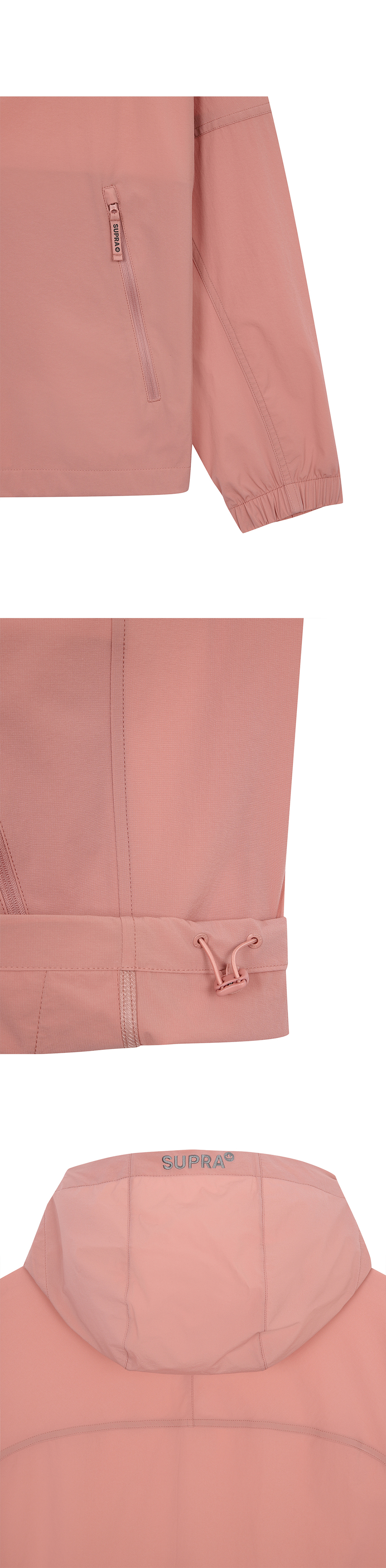 수프라 베이직 경량 배색 바람막이 핑크 | Supra | KREAM