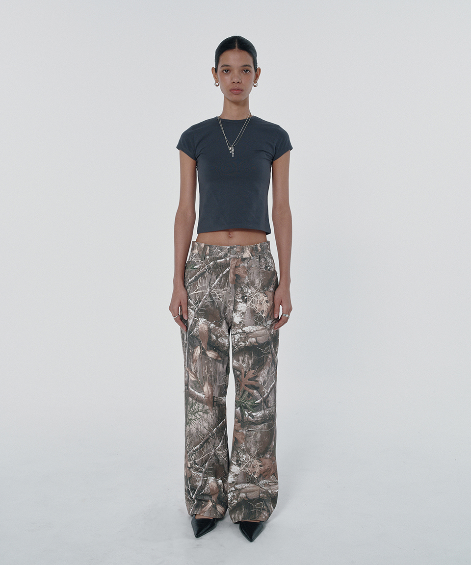 스웨이드 베이직 크롭 탑 차콜 그레이 | Suade | KREAM