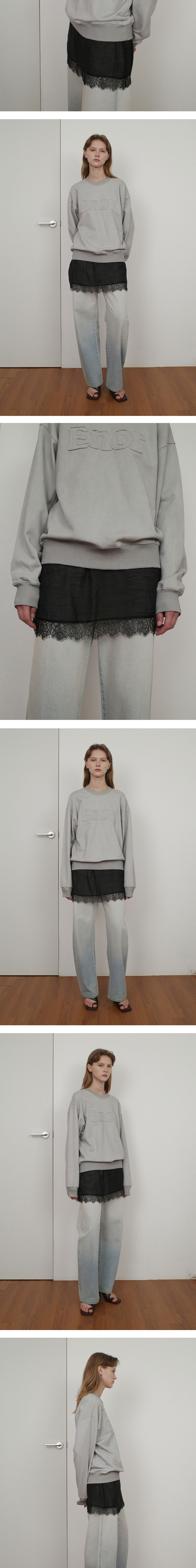 엔오르 우먼 레이스 미니 스커트 블랙 | ENOR | KREAM