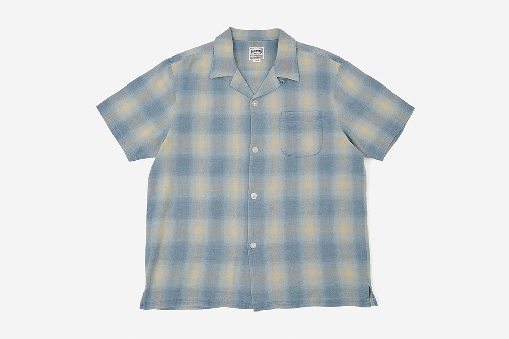 휴스턴 재팬 인디고 HB 옴브레 셔츠 S/S 셔츠 인디고 빈티지 워시 41165IVW | Houston Japan | KREAM