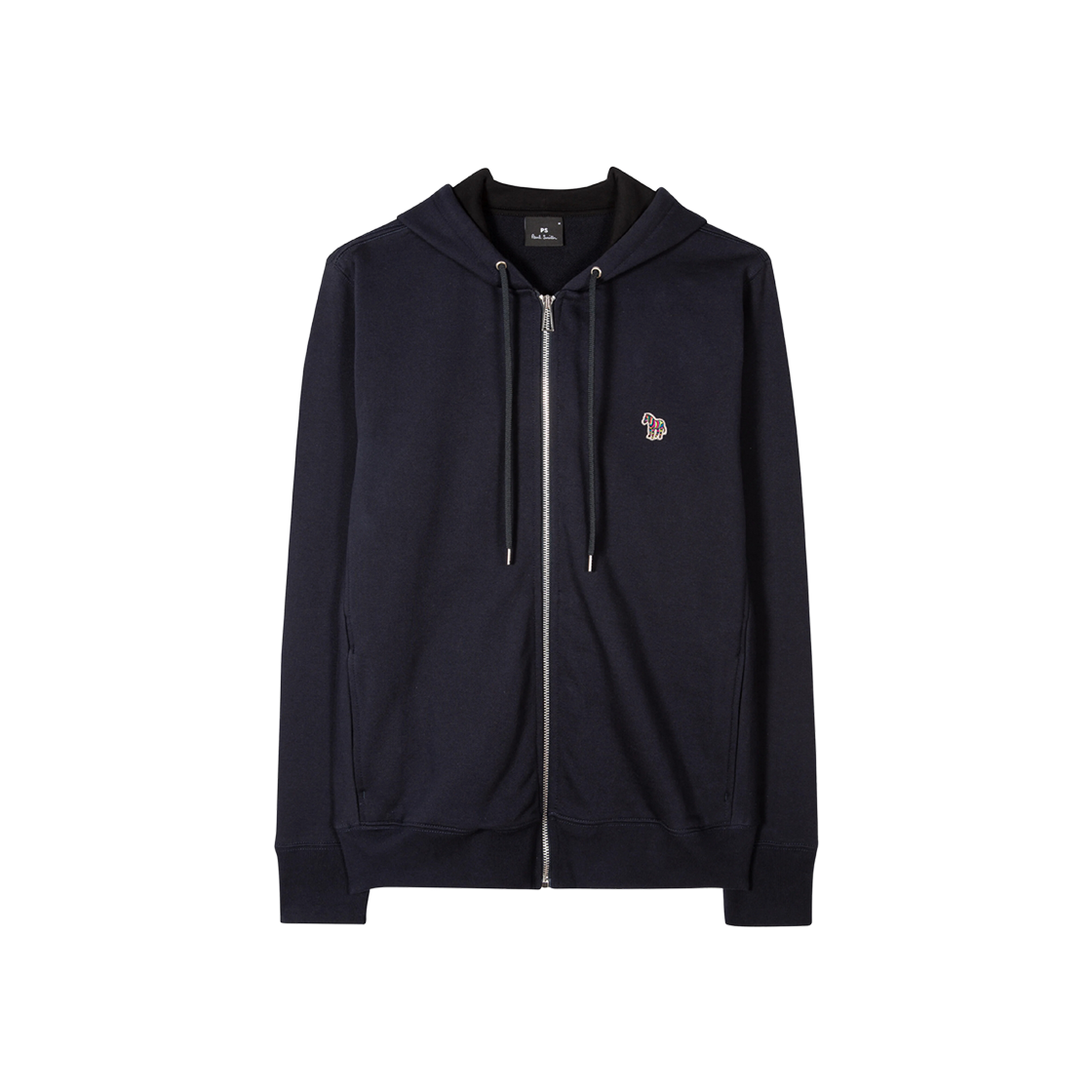 폴 스미스 집 프론트 지브라 로고 후드 다크 네이비 | Paul Smith | KREAM