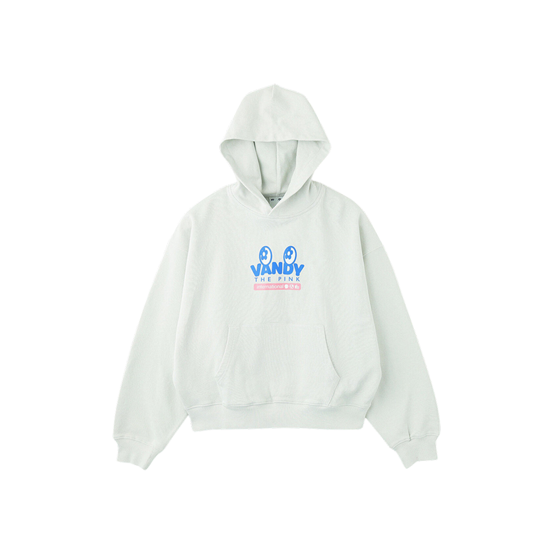 (W) 반디 더 핑크 x 엑스걸 스웨트 후드 그레이 | Vandy The Pink | KREAM
