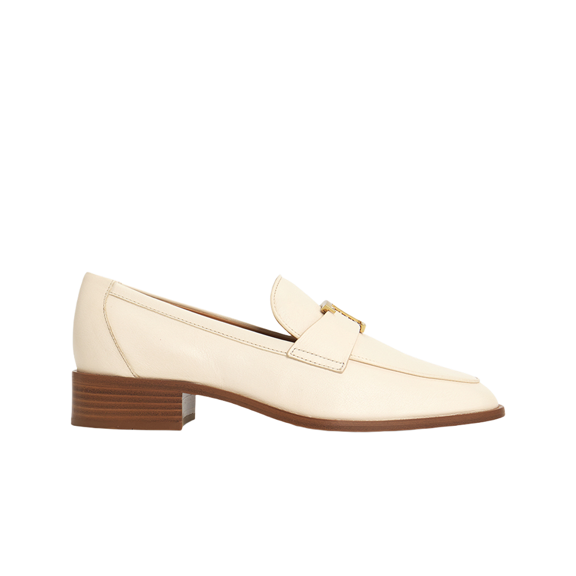 (W) 토즈 T 타임리스 레더 로퍼 오프 화이트 | Tod's | KREAM