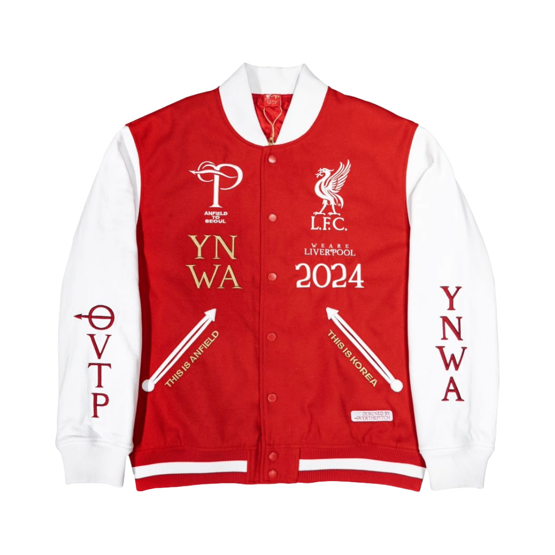 리버풀 에프씨 X P 2024 바시티 자켓 | LFC KOREA | KREAM