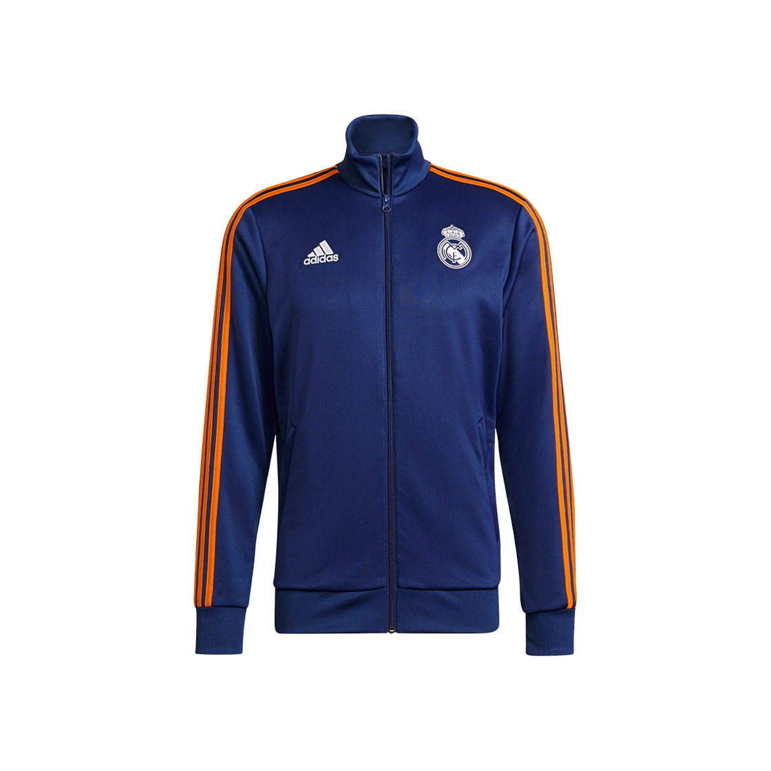 아디다스 레알 마드리드 삼선 트랙탑 빅토리 블루 럭키 오렌지 - KR 사이즈 | Adidas | KREAM