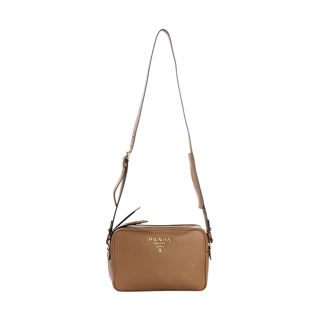 프라다 비텔로 피닉스 더블 지퍼 크로스바디백 카라멜 | Prada | KREAM