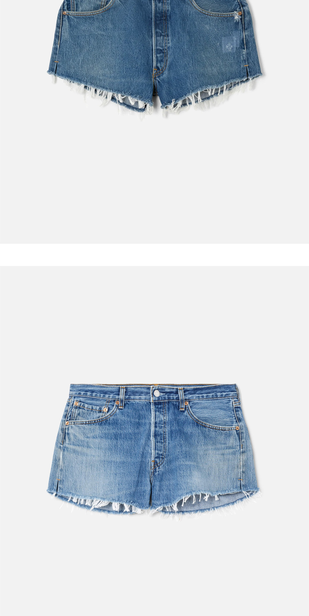 리던 x 리바이스 우먼 더 쇼츠 인디고 - 25SS | Re/Done | KREAM