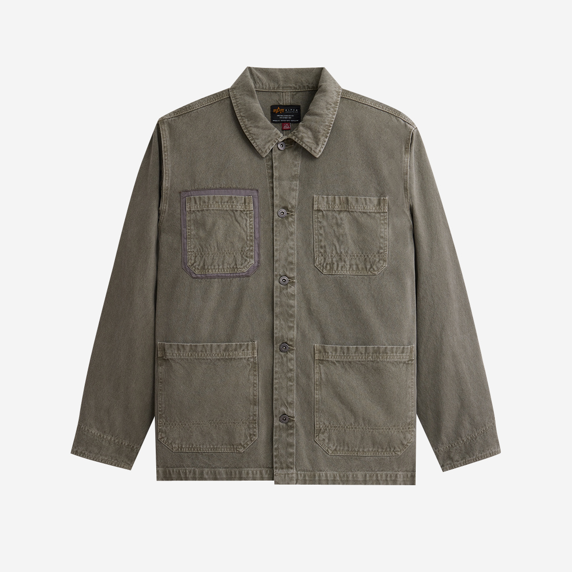 알파 인더스트리 코튼 초어 코트 OG-107 그린 | ALPHA INDUSTRIES | KREAM